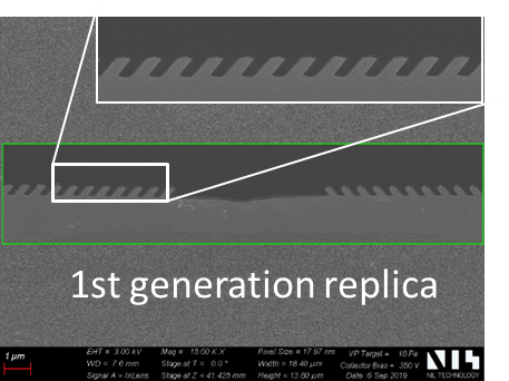 Custom Slanted Gratings | Our uniquess | NIL Technology